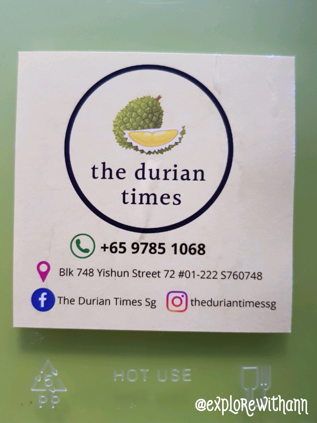 Singapore – The Durian Times – Explorewithann